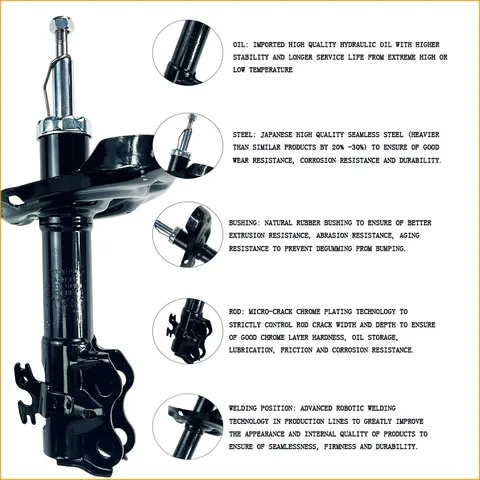 Buy Auto Suspension Parts Rear Axle Shock Absorber For Mazda 626gd ...