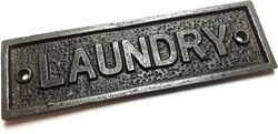 Buy Cast Iron Door Sign Laundry Door-sign-decorative-retro/ Temp32 from ...