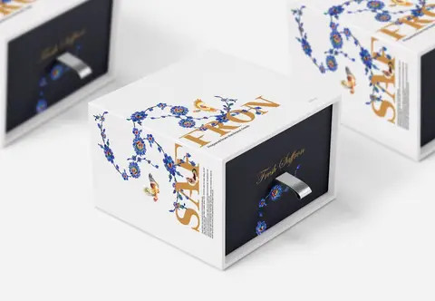 Buy Custom Elegant Environmental Recyclable Saffron Packaging Gift ...