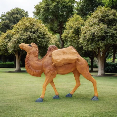 Buy Custom Outdoor Decoration Modern Colorful Resin Fiberglass Camel ...