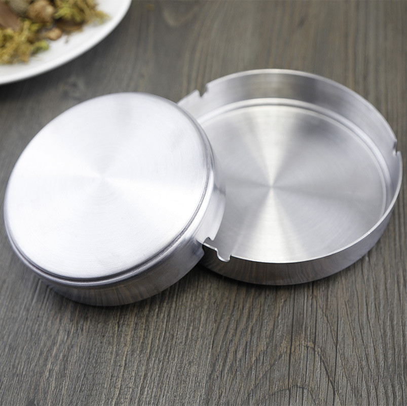 Buy Custom Print Tabletop Round Metal Cigarette Ash Holder Stainless ...