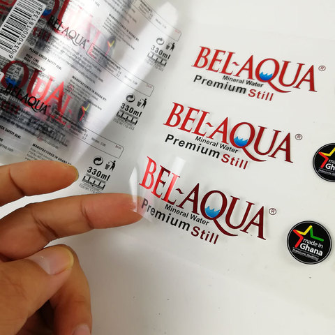 Buy Custom Printed Labels Adhesive Vinyn Stickers Pvc Pe Pp Transparent ...