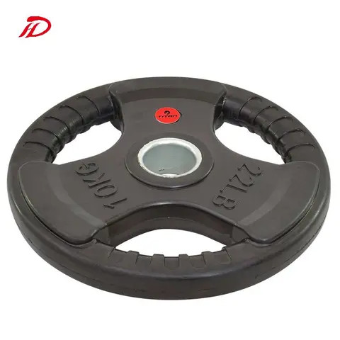 Buy Dumbbell Discos Gym Metal Barbell Bumper Plates Rubber Handles 30mm ...