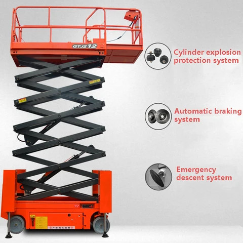 Buy Electric Diesel Hydraulic Manned Elevator Driven Self-propelled ...