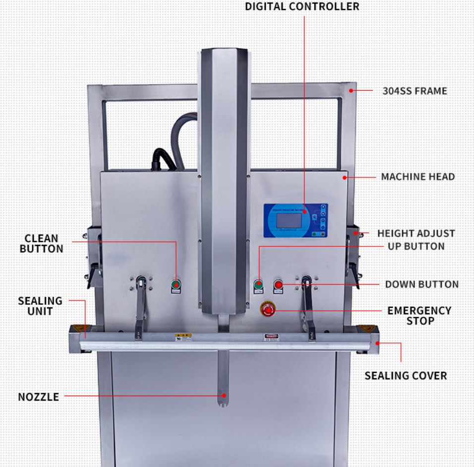 Buy External Type Vertical Food Vaccum Packaging Machine Emballeur Sous ...
