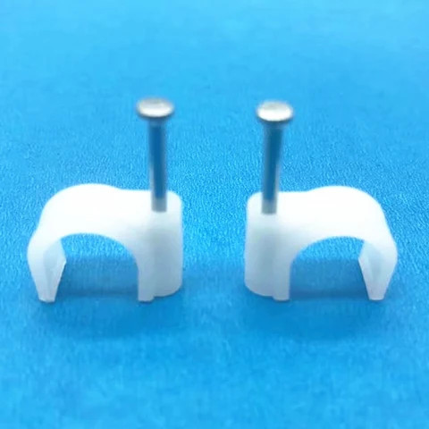 Buy Factory Direct Plastic Steel Nail Wire Clip Circle Cable Clips from ...