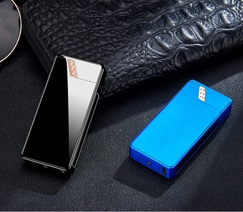 Buy Finger Touch Switch Electronic Lighter Led Windproof Rechargeable ...