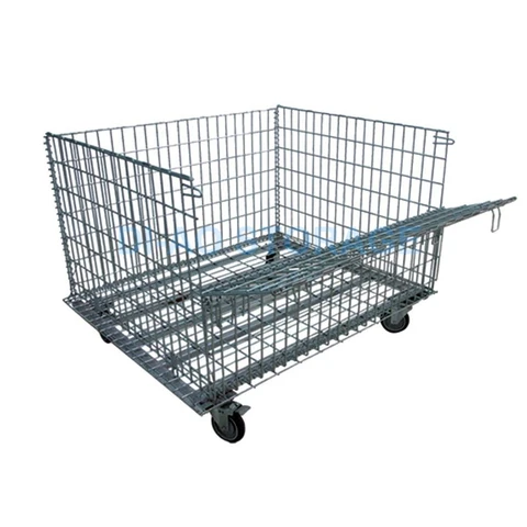 Buy Foldable Wire Mesh Pallet Box/demountable Steel Storage Cage For ...