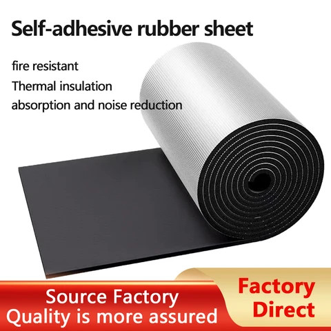 Buy Funas Foam Rubber Aluminum Foil Sheet Rolls Sound Deadener Car ...
