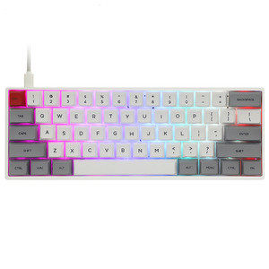 Buy Hi-end Pbt Colors Keycap Water Proof 61 Keys Programmable Rgb ...