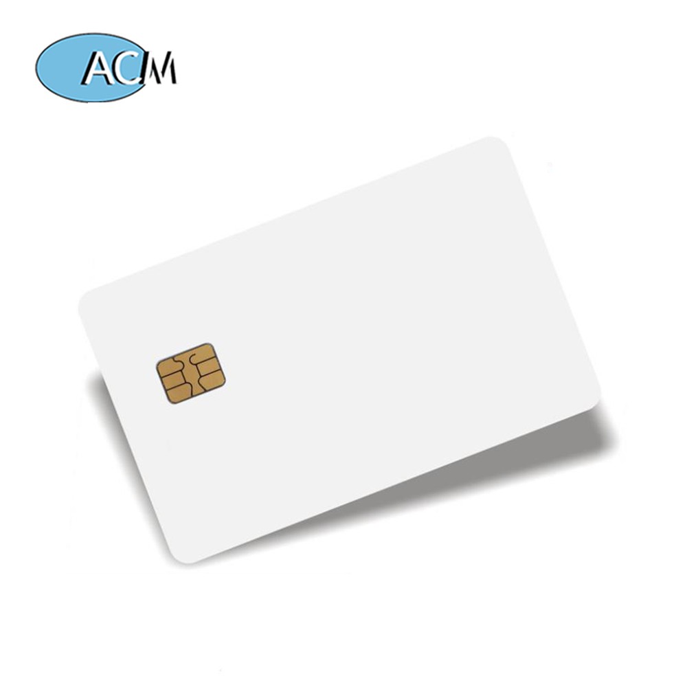 Buy Iso7816-3 Sim Contact Cards White Pvc Blank Smart Card Sle4442 Rfid ...