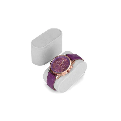 Buy Jewellery Display Oval Shape Gray Velvet Jewelry Pillows Holder ...