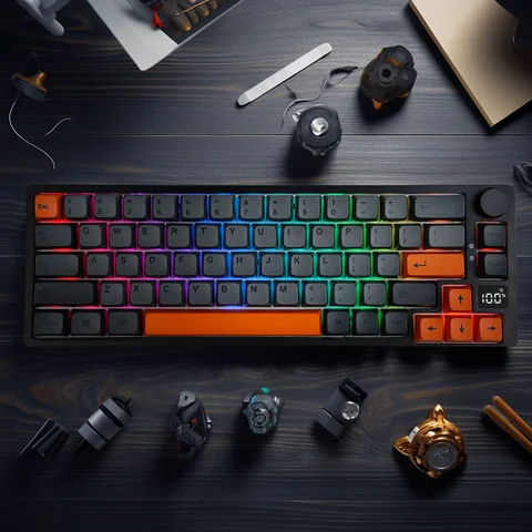 Buy Mathew Tech Mk67 Pro 65% Mechanical Keyboard Hot-swappable Rgb ...