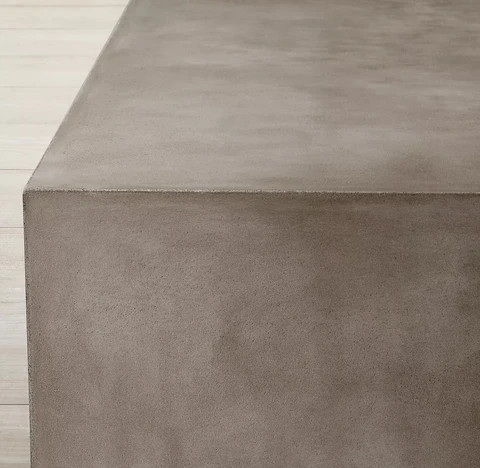 Buy Modern Living Room Furniture Brown Wooden Cement Top Tee Table ...