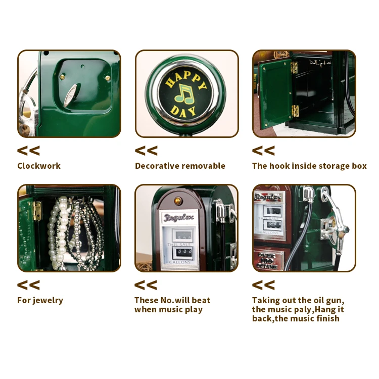 Buy Multifunction Vintage Petrol Station Music Box from Shantou City ...