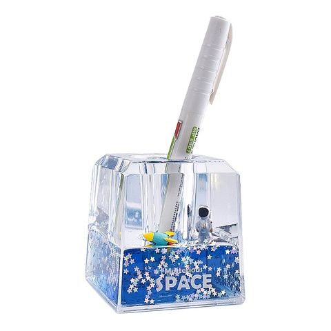 Buy New Plastic Acrylic Liquid Floating Pencil And Pen Holder Pen Pot ...