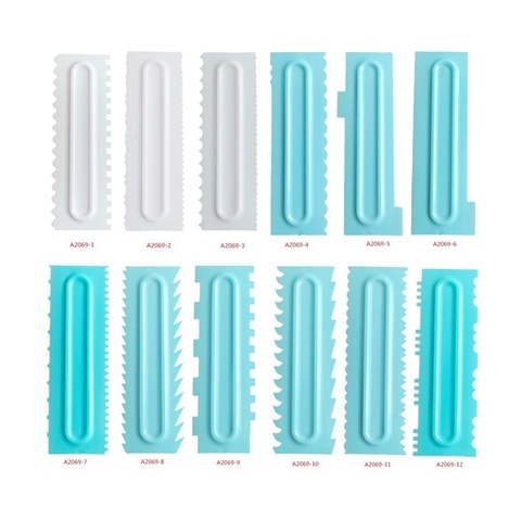 Buy New Plastic Cake Scrapper Set Icing Smoother Set Cake Smoothing ...
