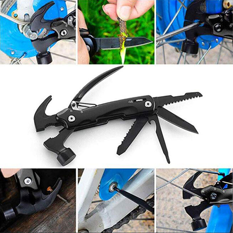 Buy Outdoor Emergency Tool Bicycle Tool Claw Hammer Survival Kit Multi ...