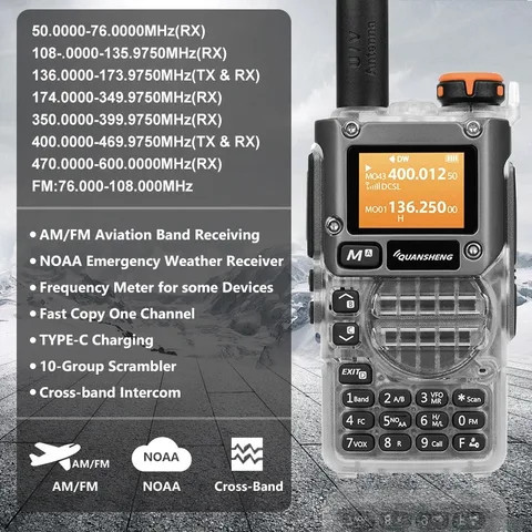 Buy Quansheng Original Uv-k58 Uv-k5(8) Two Way Radio 5w Full Band Am Fm ...