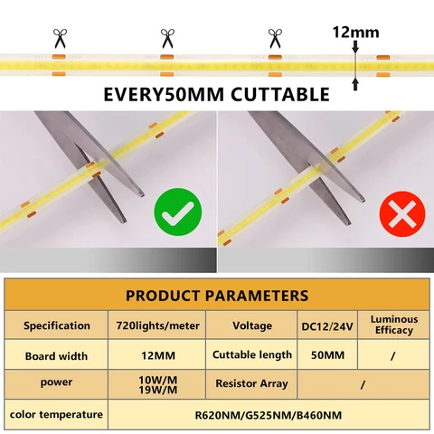 Buy Rgb High Density Uniform Light Chasing Color Dc12v 24v 720 Leds/m ...