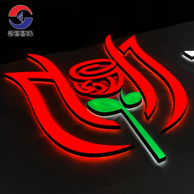 Buy Shining Oem Custom Acrylic Sign 3d Acrylic Illuminated Letters Led ...