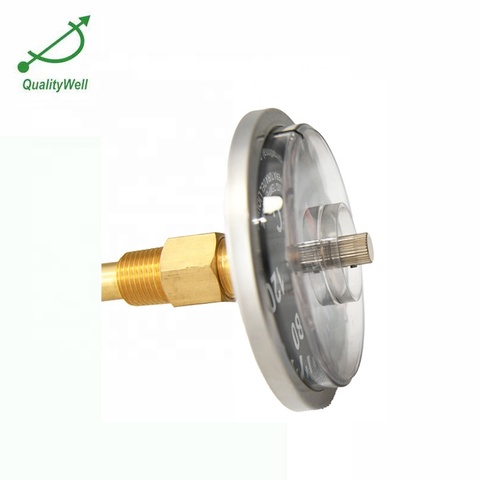 Buy Side Mounting Bi-metal Thermometers With Thermowell And Reset-able ...