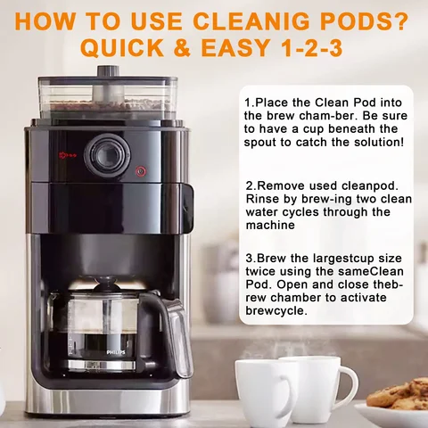 Buy Solid Disposable Detergent Pill Coffee Machine Cleaning Tablet For ...