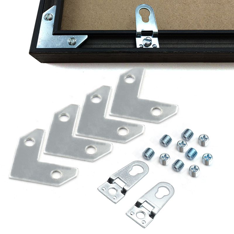 Buy Stronger Aluminum Alloy Frame Corner Plate Picture Frame, Hardware ...
