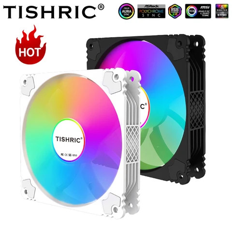 Buy Tishric Yk-01 120mm Argb Computer Case Fan 20dba 4pin Pwm 5v 3pin ...