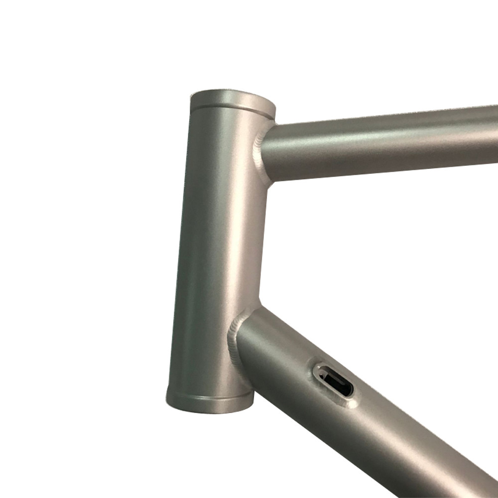 Buy Titanium Belt Drive Gravel Disc Bike Frame 3al/2.5v Flat Mount ...