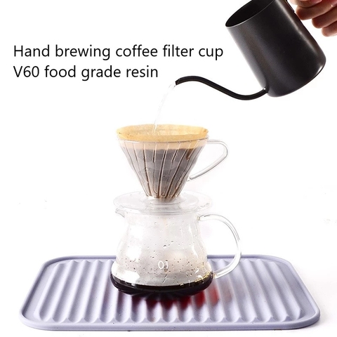 Buy V60 Drip Funnel High Boron Glass Cup Hand Punch Cup Coffee Filter ...
