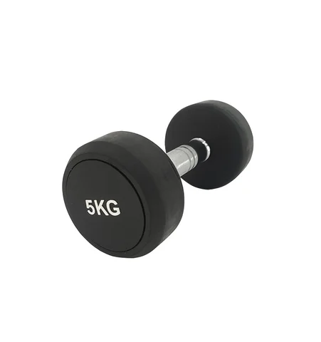 Buy Weights Fixed Rubber Coated 50kg Dumbbell Set Gym Use 5kg 10kg ...