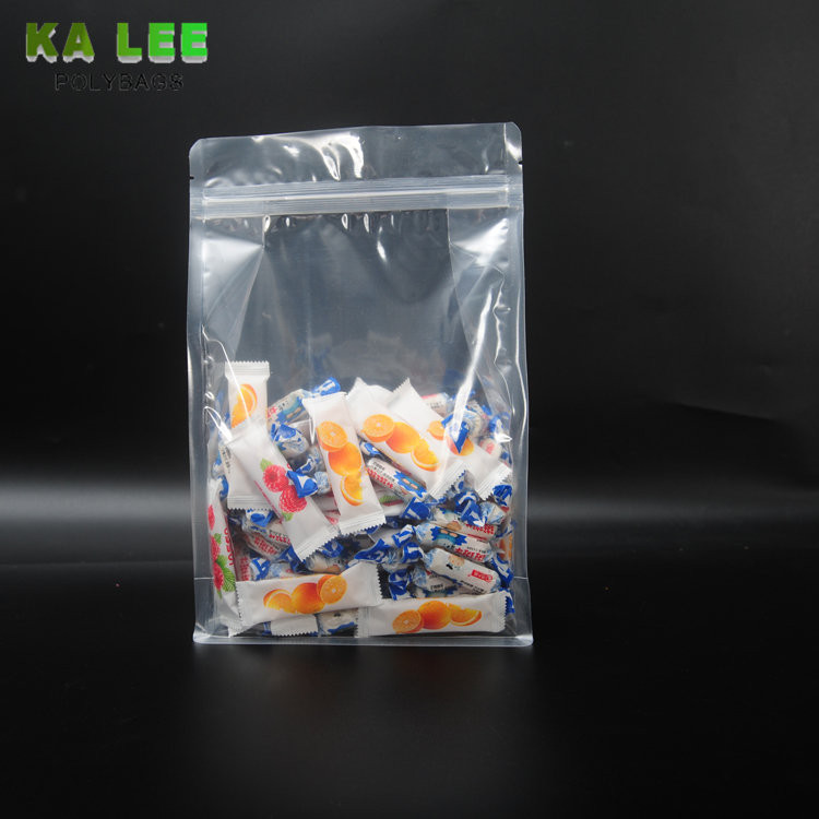 Buy Wholesale Transparent Food Grade Clear Gusset Bags Flat Bottom ...