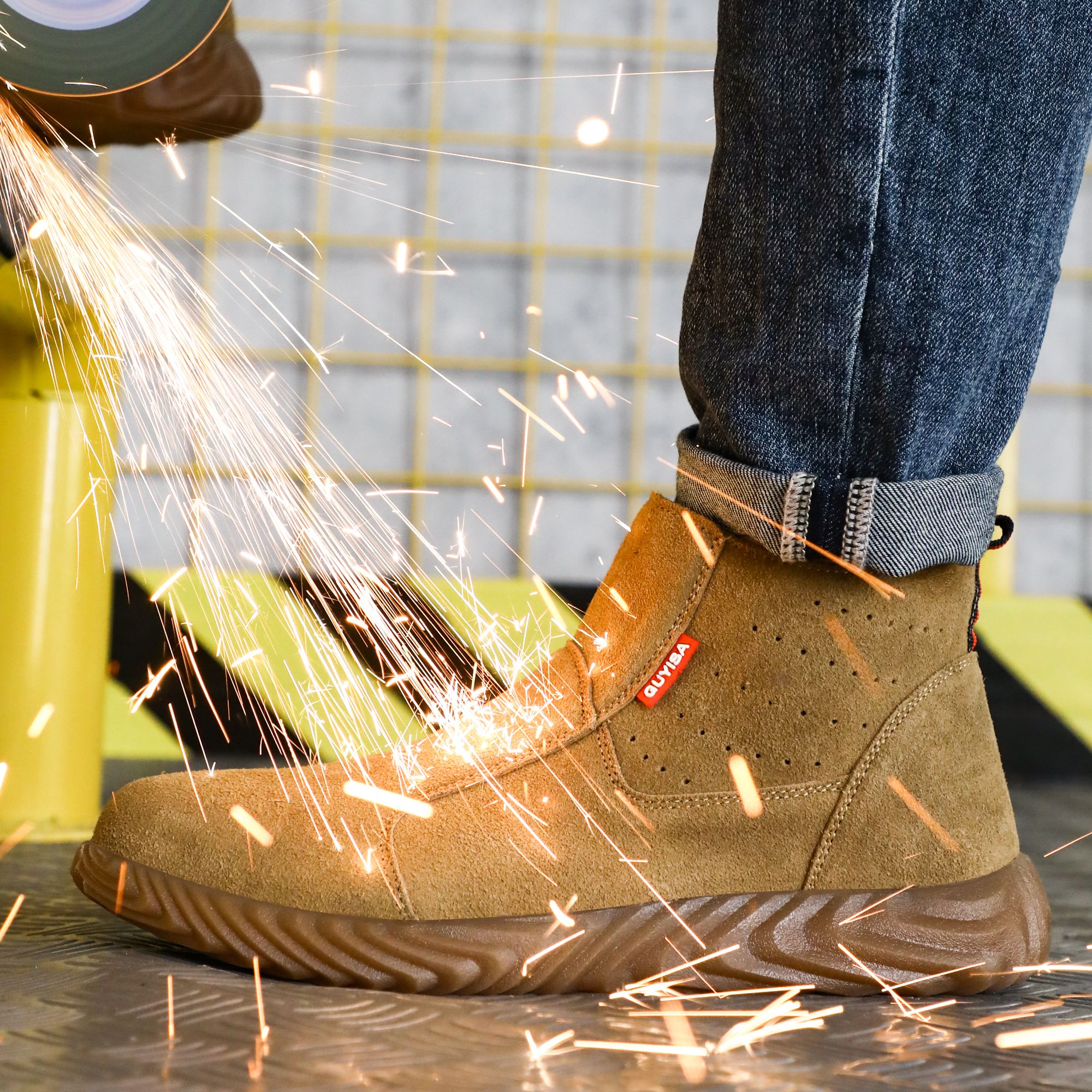 Buy Safety Shoes, Welding Safety Boots, Suede Boots, Men's Work Safety ...