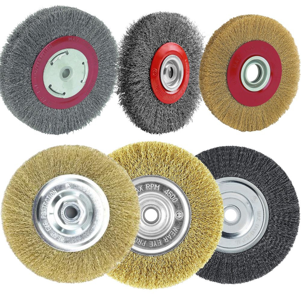 Buy [value Line- Diy] Wire Wheel,crimped,light Cleaning Brushes ,wire ...