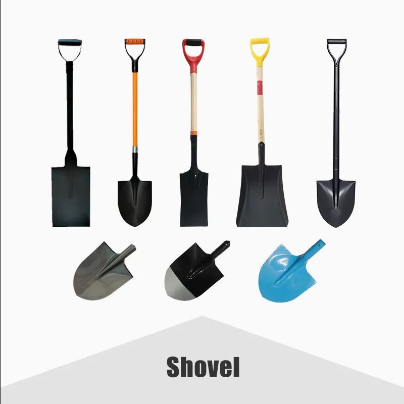 Buy Garden Shovel Flat Round Square Shovel Head Steel Long Handle ...