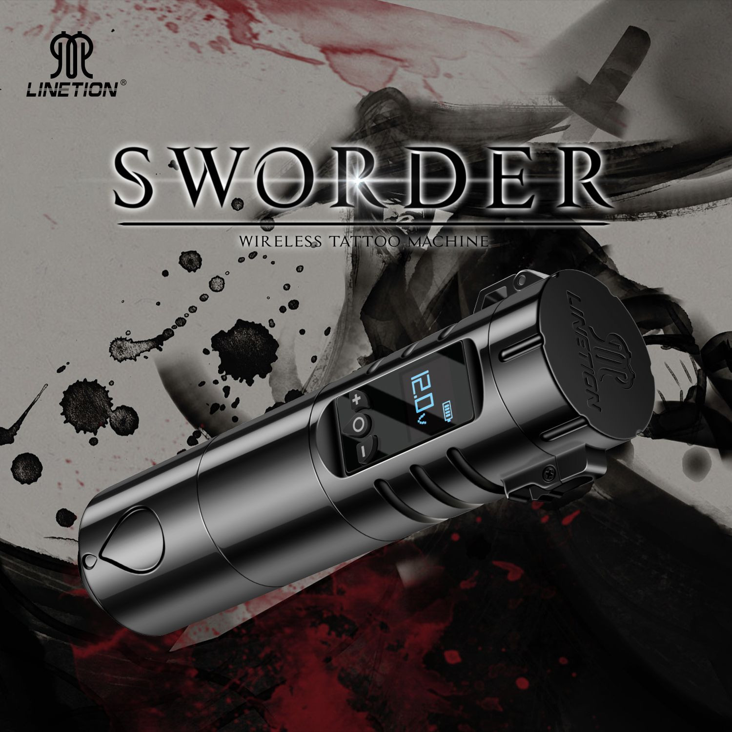 Buy Linetion Sworder #18500 Battery Rca Connector Wireless Tattoo Pen ...