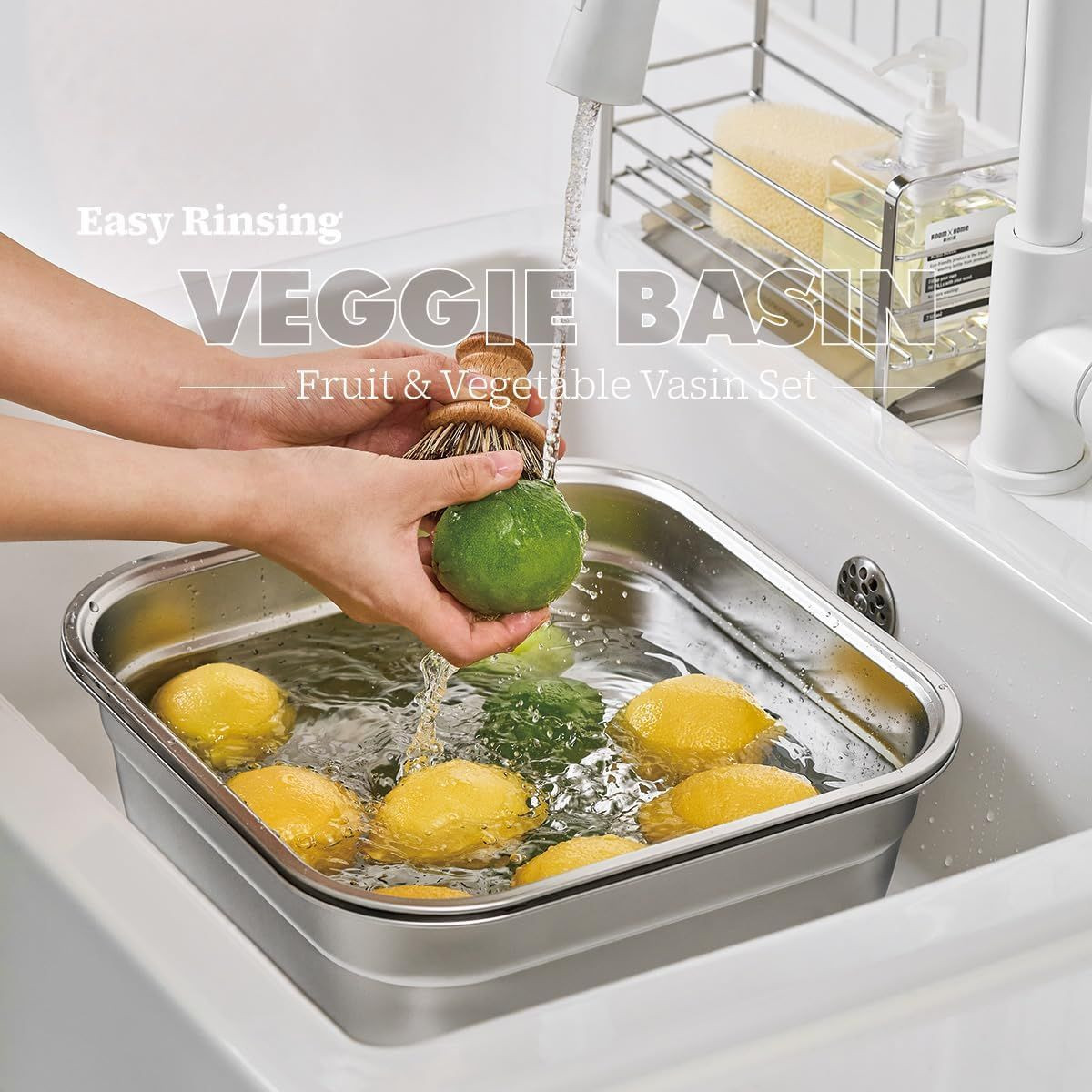 Buy Wagensteiger Stainless Steel Square Colander & Basin Set - 8l ...