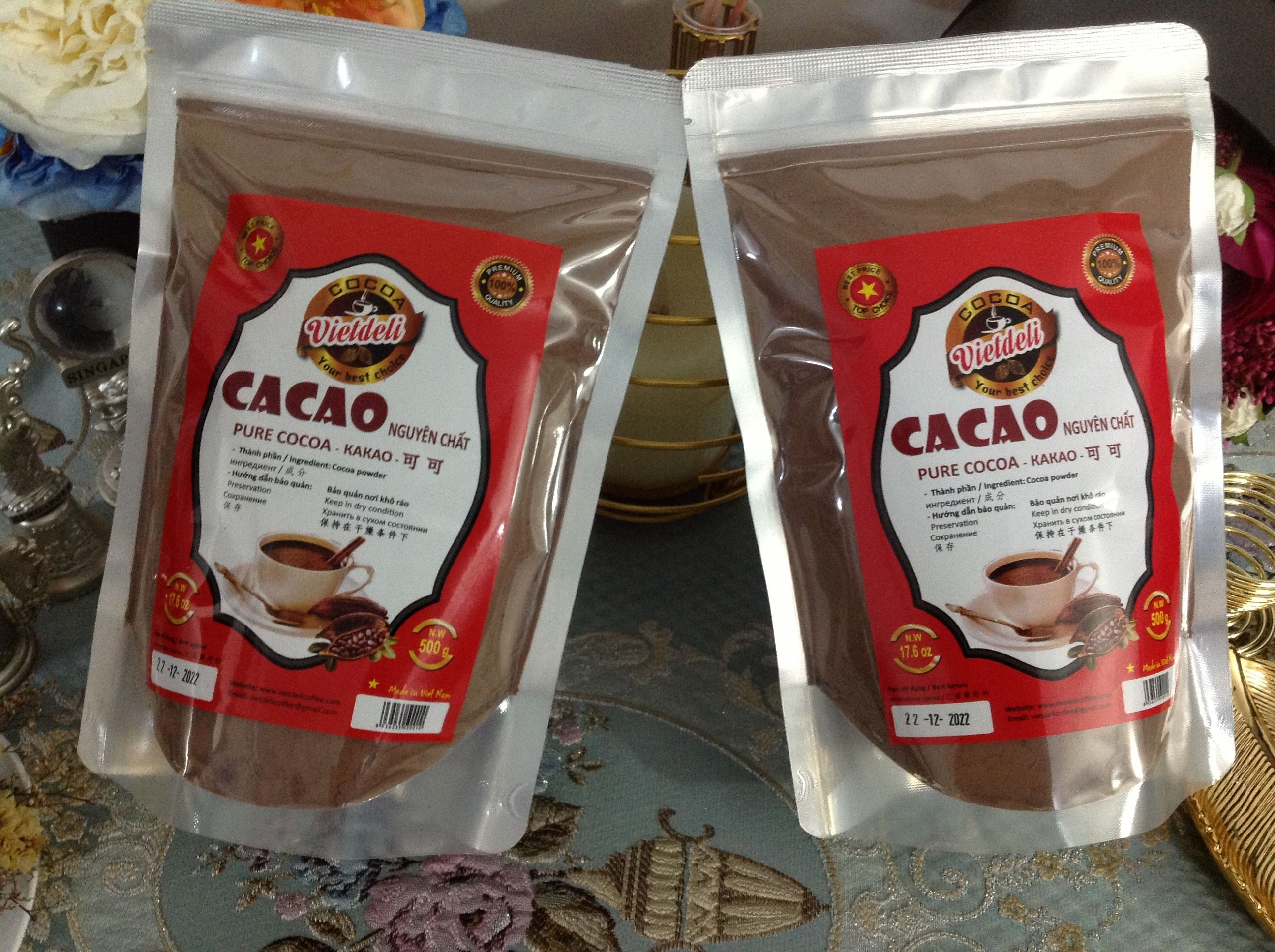 Buy Pure Cocoa Powder - Bag 500g - Vietdeli from VIET DELI COFFEE CO ...