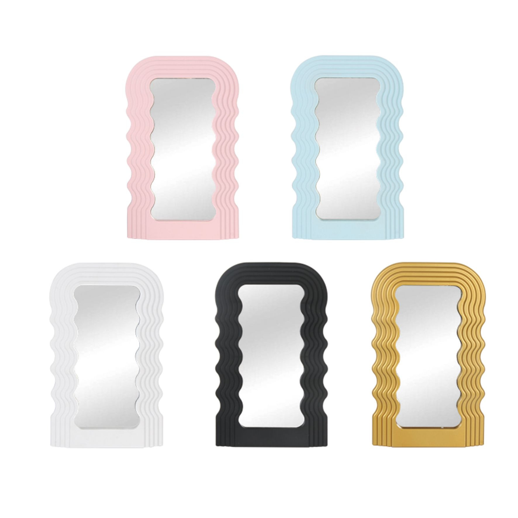 Buy Plastic Wave Shaped Mirror from Shaoxing Mingya Homeware Co.,Ltd ...