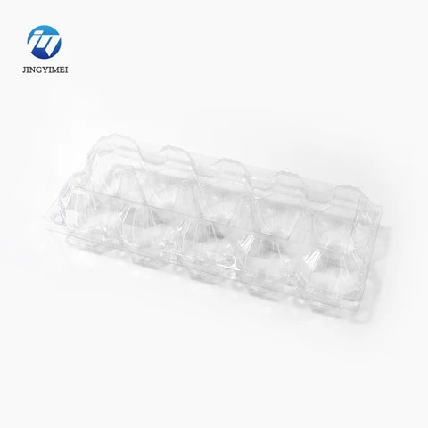 Buy 10 Holes Ducks Egg Cartons Plastic Egg Boxes Transparent Egg ...