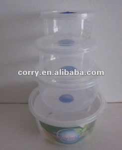 Buy 4-compartment Plastic Transparent Circular Food Container from ...