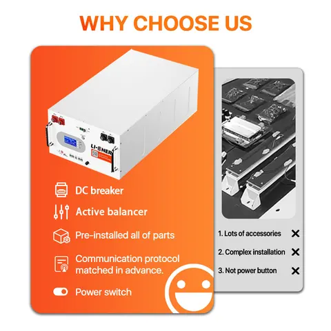 Buy 48v 51.2v 280ah 300ah Lifepo4 Diy Kit Case With 200a Bms Suit For ...
