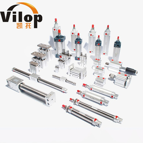 Buy Acting Standard Pneumatic Air Cylinder Actuators Compact Pneumatic ...