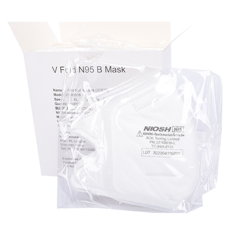 Buy Aok V Foldable Silicone N95 Respirator Masks Niosh Approved In ...