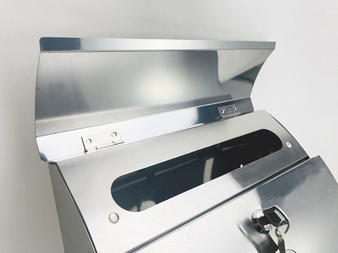Buy Arc-shaped Visible Stainless Steel Household Mailbox Wall Mounted ...