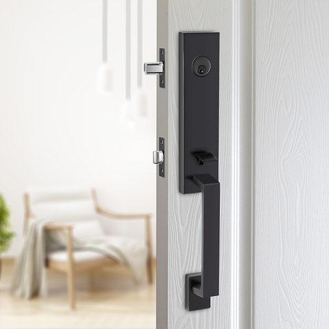 Buy Black Classical American Grip Handle Lock Outdoor Door Handles ...