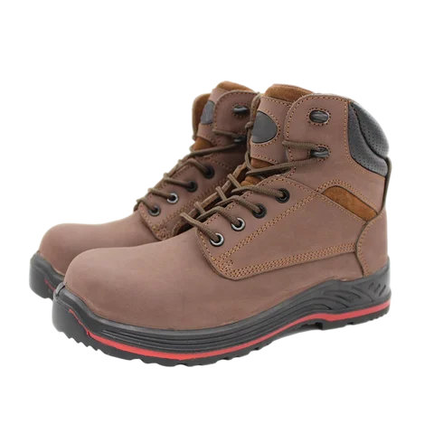 Buy Brown Emperor Pu Bottom Composite Work Trojan Active Safety Shoes ...