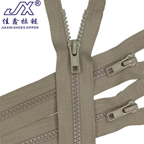 Buy Brown Smooth Customization Zip No5 Plastic Open End Zippers With ...