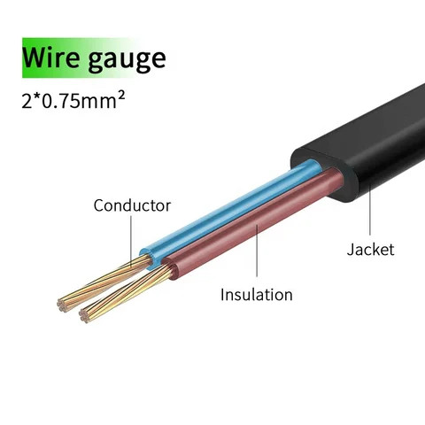 Buy Cn 2g Tail Stripped Power Cord Ccc 2 Plug Extension Power Line ...